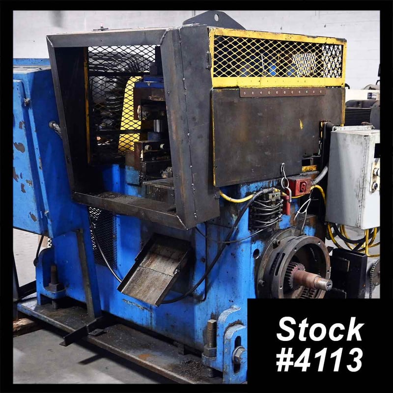 50 Ton, Tishken, 4-post cut-off press, 2 -1/2" stroke, 16" x32" die ...