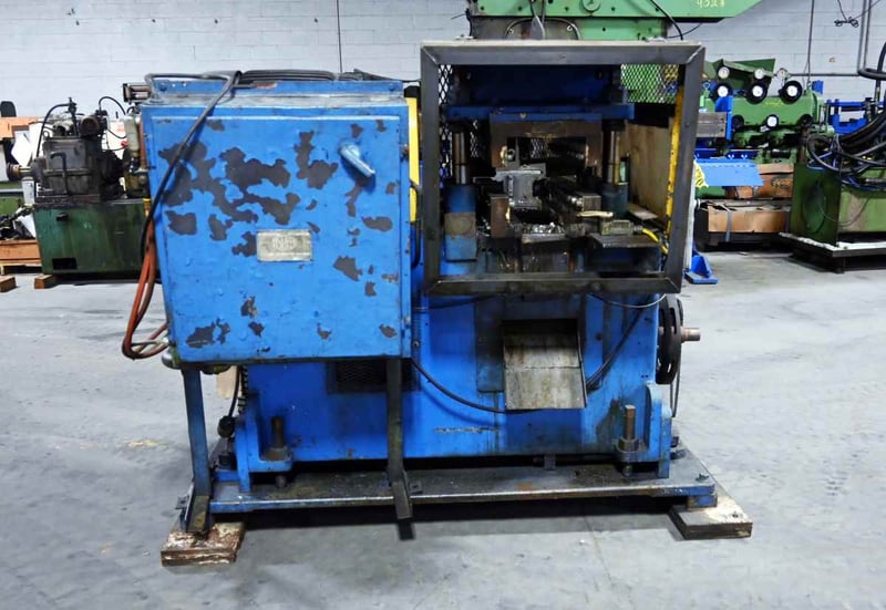 50 Ton, Tishken, 4-post cut-off press, 2 -1/2" stroke, 16" x32" die ...