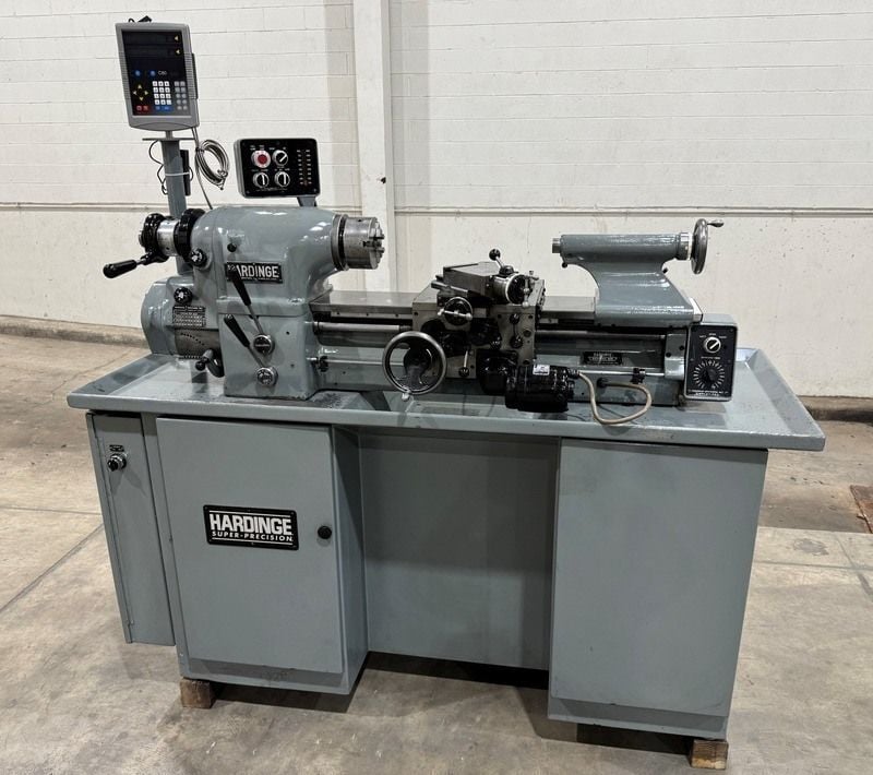 11" x 18" Hardinge #HLV-H, precision lathe, inch thread, taper, 5C ...