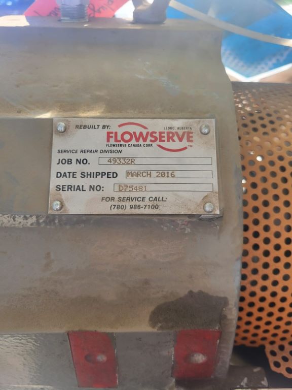 5000 GPM @ 395' TDH, Flowserve #10LPN22, Centrifugal Pump, Horz., 1 ...