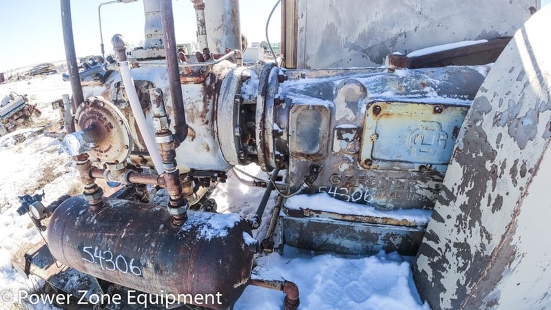 1500 psi Gardner Denver #RL-5DC, Reciprocating Compressor, w/suction ...