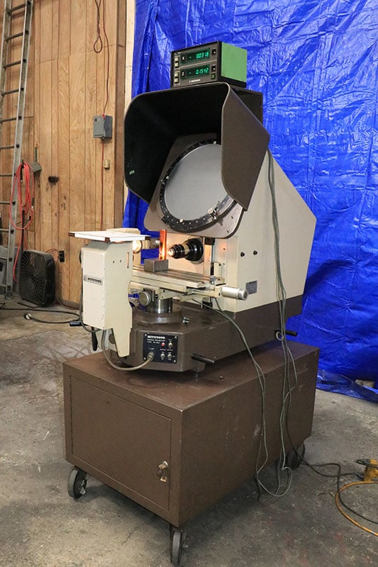 14" Mitutoyo #PH-350, horizontal projection optical comparator, 2-Axis ...