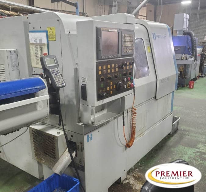 Hardinge #Elite-51MS, mulit-axis CNC turning center, GE Fanuc 18iTB, 21" swing, 2" bar, 2008 for ...