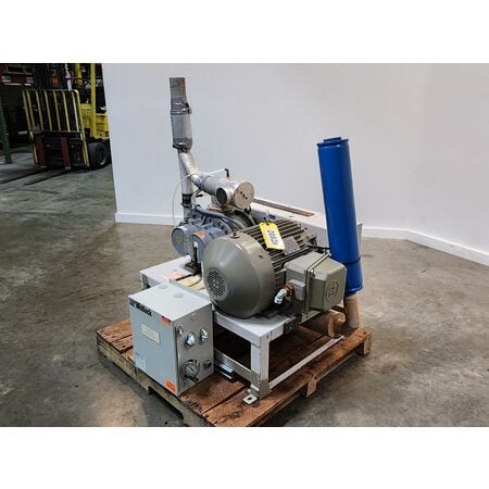 300 cfm, Howden Roots #56 U-RAI, rotary PD vacuum blower, 10" HG vacuum ...