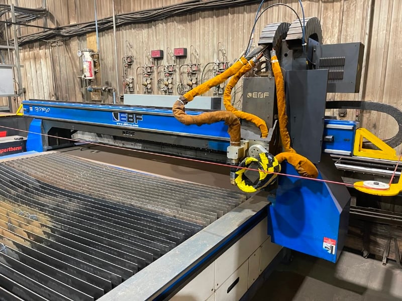 EBF #824, CNC plasma cutting table, bevel, PRONEST, 8' x 24', 2015 for ...
