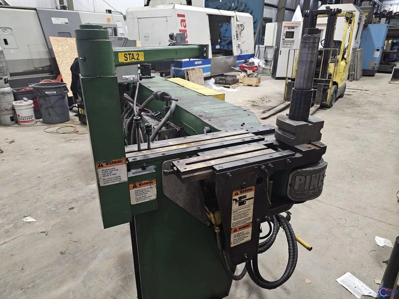 Pines #1, horizontal tube bender, Pines Dial-A-Bend Control, hydraulic ...