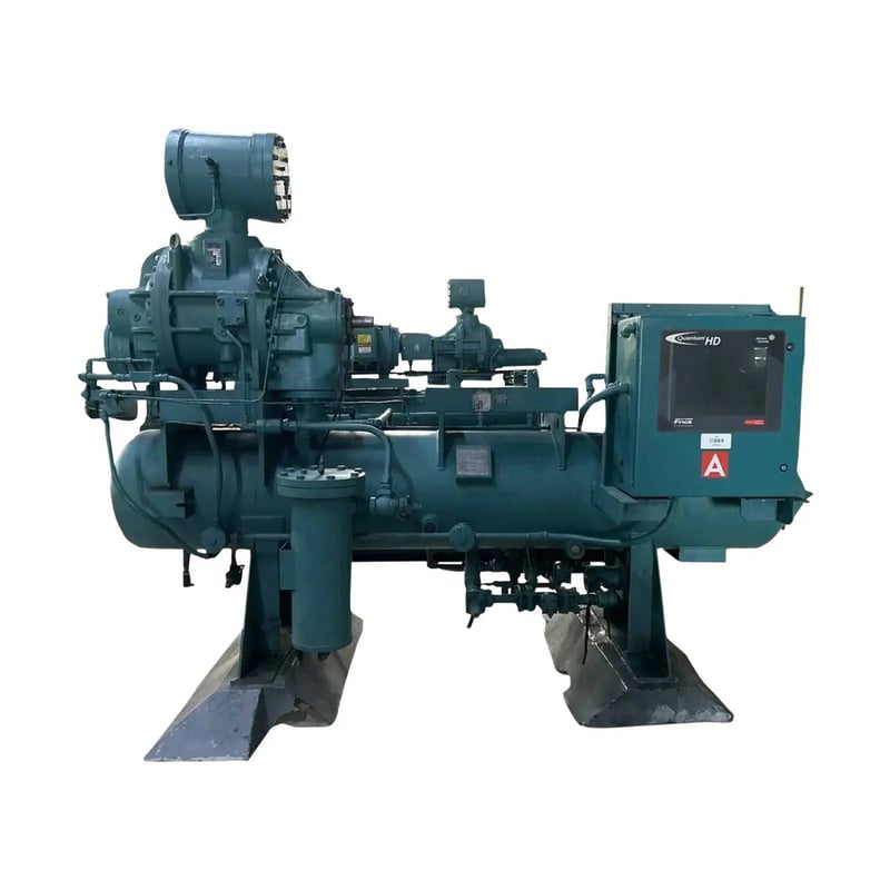Frick #TDSL193L, rotary screw compressor, 3500 RPM, 300 psig, R717 ...