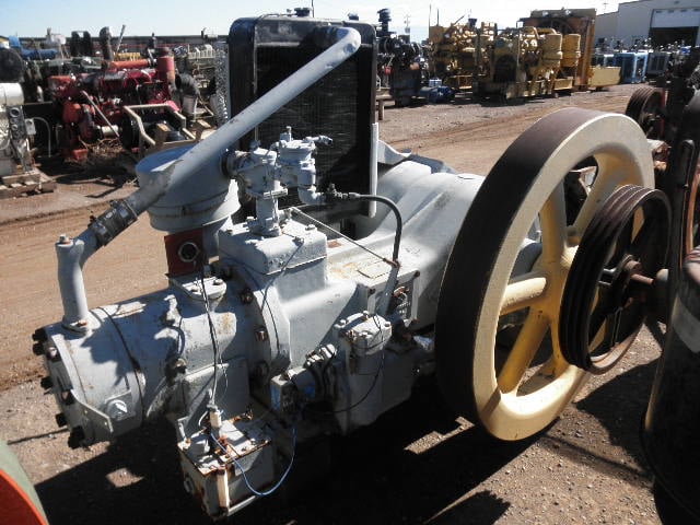 42 HP @ 300-525 RPM, Ajax #8-1/2x10-CMA, Pumpjack Engine, 1-cylinder ...