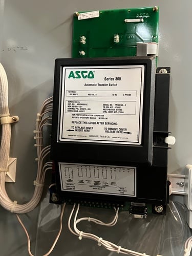 600 Amp. Asco, automatic transfer switch, 480 Volts, 60hz, 3-phase, car ...
