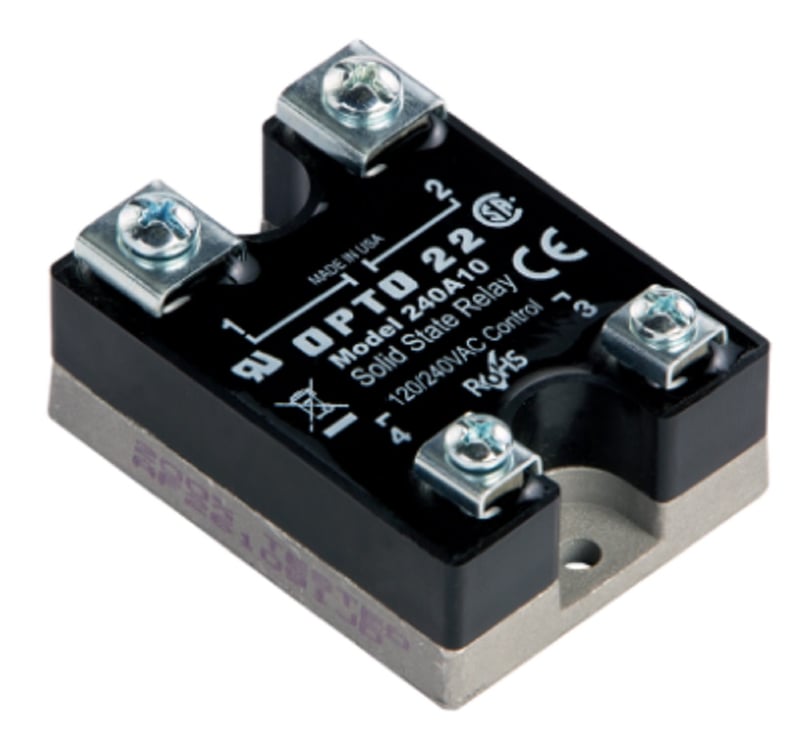 Opto 22 240A10 240 VAC, 10 Amp, AC Control Solid State Relay SSR for ...