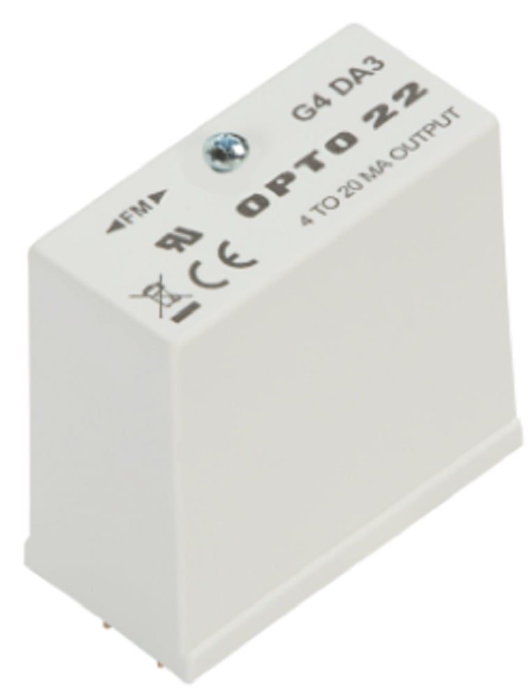 Opto 22 G4DA3 G4 Family DA3 Analog Output Module, 4-20 mA, 16 uA, 12 ...