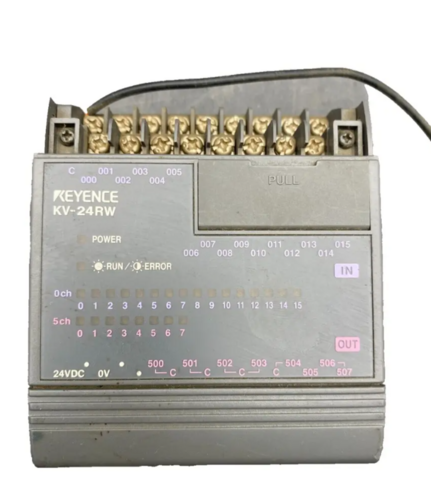 Keyence KV-24RW PLC Processor, 16 Input, 8 Output, 24VDC for Sale ...