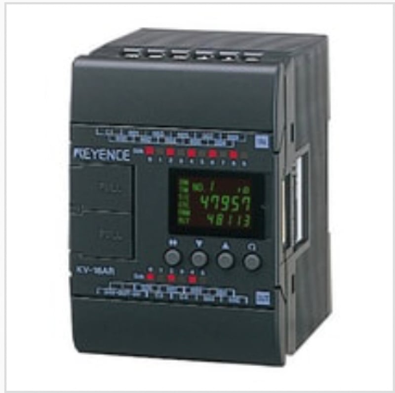 Keyence KV-16AT PLC, Base Unit, AC Type, 10 Inputs and 6 Transistor ...