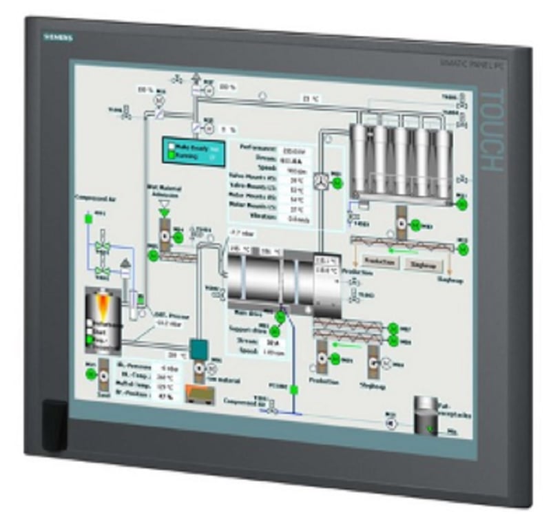 Siemens 6AV7424-0AA00-0GT0 Simatic HMI IPC477C Touch Screen Panel, GT ...