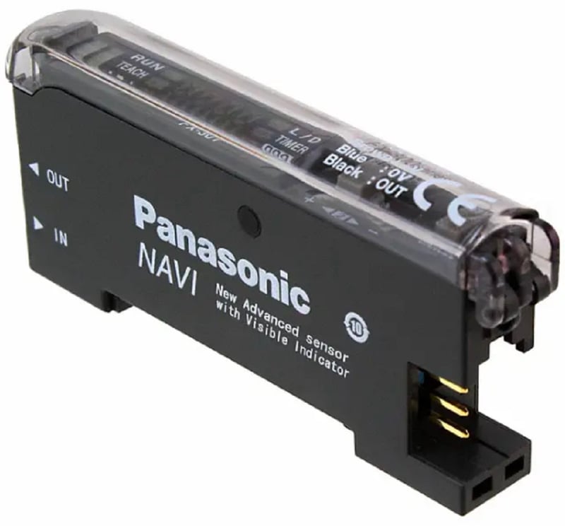 Sunx Panasonic FX-301 Digital Fiber Through-Beam Optical Sensor, NPN ...