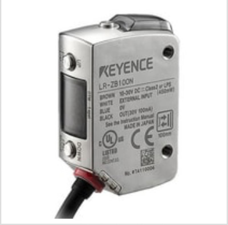 Keyence LR-ZB100N Self-Contained CMOS Laser Sensor, Rectangular w/Cable ...