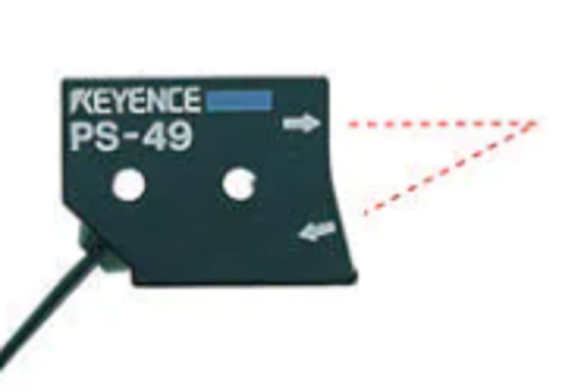 Keyence PS-49 Photoelectric Sensor, Reflective, General-Purpose, Long ...