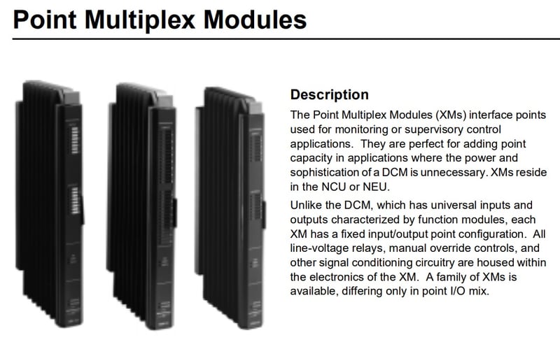 Johnson Controls NU-XBN101-0 Point Multiplex Module, Multiplex Binary ...