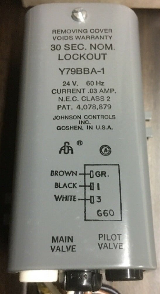 Johnson Controls Y79BBA-1 Ignition Lockout Control Module for Sale ...