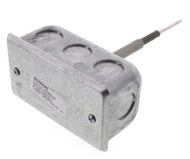 Siemens QAM2030.010 Duct Point Temperature Sensor, 10K Ohm TYPE 2, 4 ...