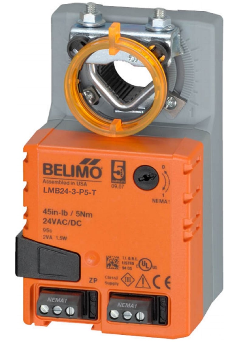 Belimo LMB24-3-P5-T Actuator, 45in-lb 5Nm Non Fail-Safe Floating Point ...