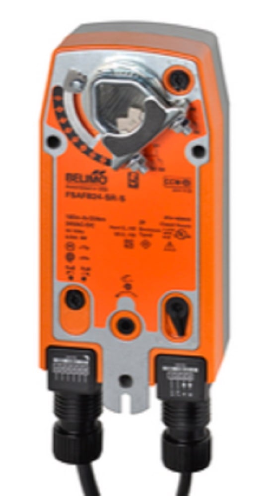 Belimo FSAFB24-SR-S Fire Smoke Actuator, 180in-lb 20Nm Spring Return, 2 ...