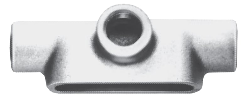 Cooper Crouse-Hinds Eaton T27 Condulet Cast Iron Conduit Body, Type T ...
