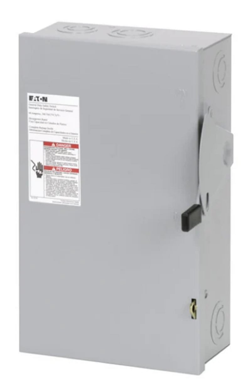 Cutler-Hammer Eaton DG222UGB Safety Switch General Duty 2P 60A 240V ...