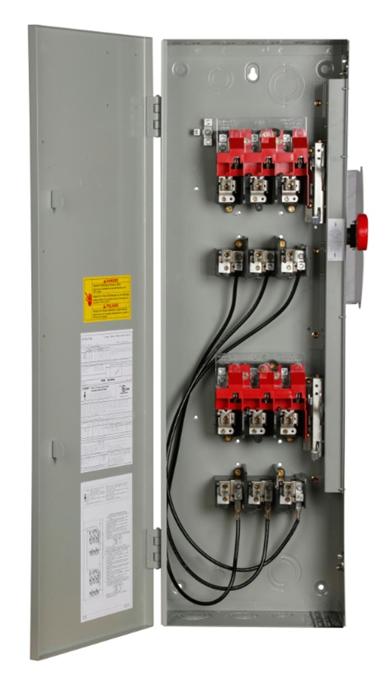 Eaton DT361FGK Heavy Duty Double-Throw Safety Disconnect Switch, 30 A ...