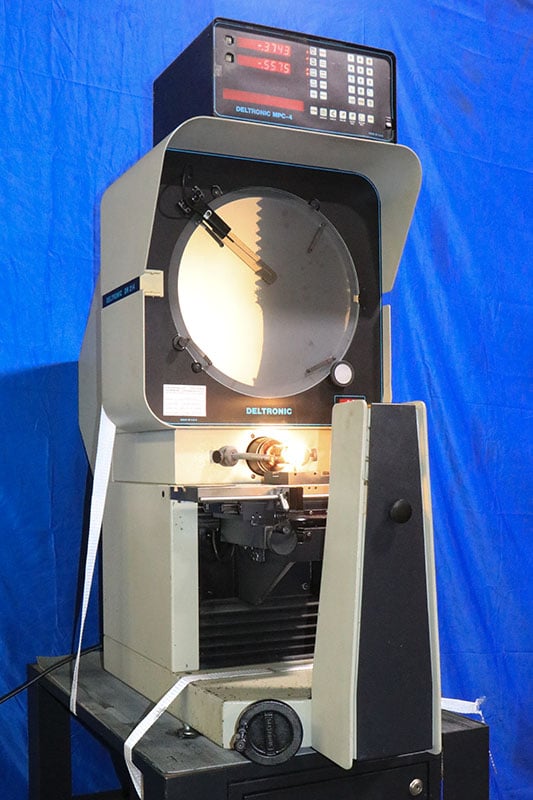 14" Deltronic #DH214-MPC4E, optical comparator, edge detection ...