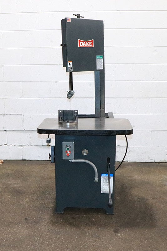 8.75" x 14.5" Dake #988040-1, vertical band saw, 3/4" x 10' blade, 70 ...