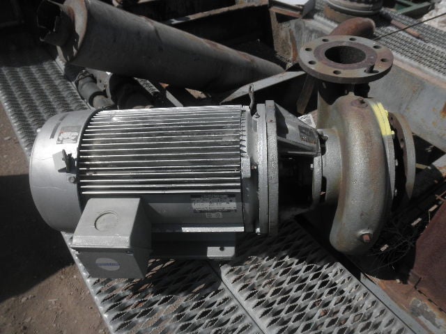 625 GPM @ 106' TDH, Carver #5x4x11, Centrifugal Pump, Horz., 1-Stage, 11" imp., 5" suction, 4 ...