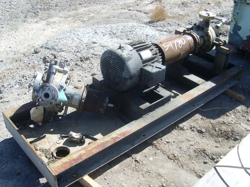 80 GPM @ 173' TDH, Worthington #1-1/2HO-83B, Centrifugal Pump, Horz., 1 ...