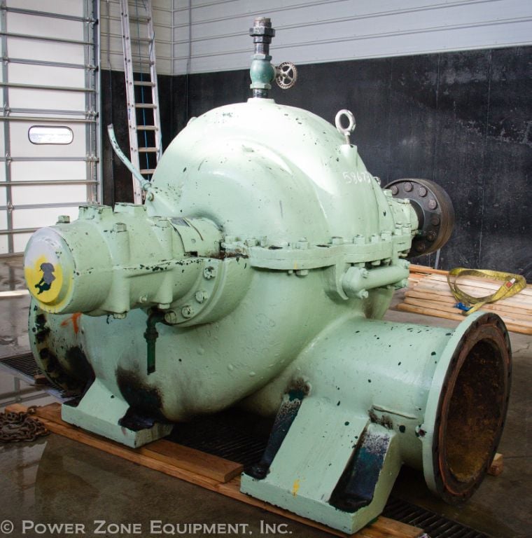 20000 GPM @ 140' TDH, Worthington #24CLBS, Centrifugal Pump, Horz., 1 ...