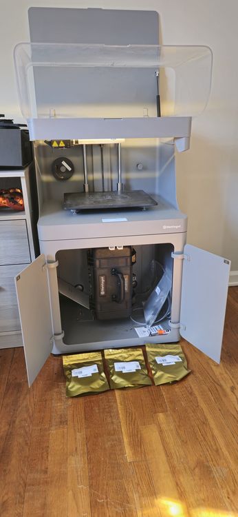 Markforged #X7 CFR 3D printer, cabinet w/integrated dry box, 50cc ...