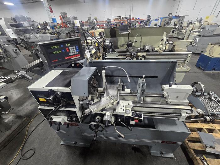 13"/17" x 30" Clausing Metosa #C1330, gap bed engine lathe, 8" Bison 6 ...