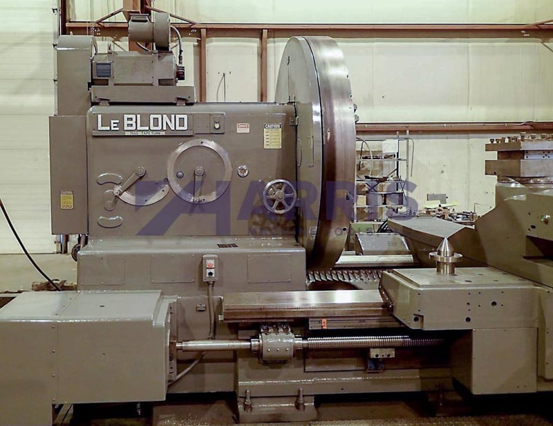 LeBlond #7550, wide bed heavy duty CNC lathe, 75" swing, 120" centers ...