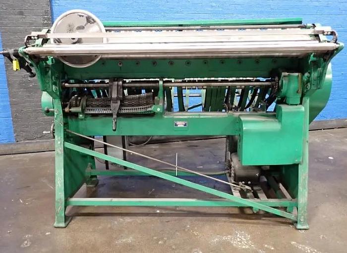 72" Beck #H-Seres, rotary knife sheeter with output conveyor, belt ...