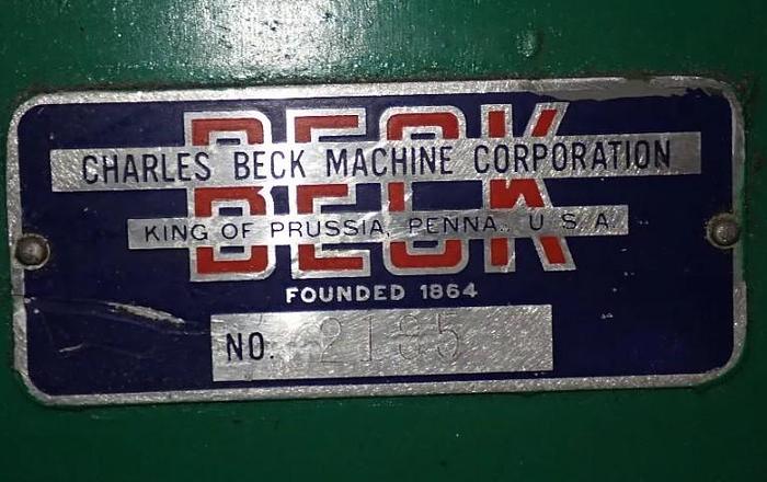 72" Beck #H-Seres, rotary knife sheeter with output conveyor, belt ...