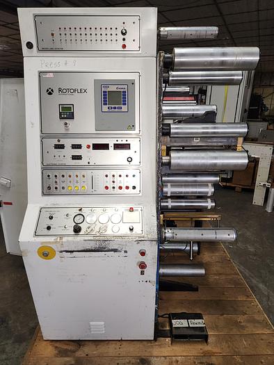 Rotoflex #VLI330, single station 13" die cutter, unwind with roll lift ...