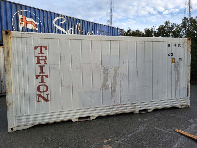 20' White working refrigerated shipping container, Triton #TRIU6824221 ...