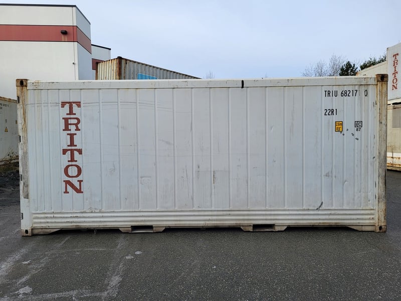 20' White working refrigerated shipping container, Triton #TRIU6821710 ...