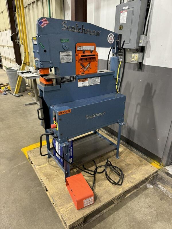 3" x 3" x 5/16" Scotchman #Porta Fab 45, Ironworker 45 Ton, .75" rod ...