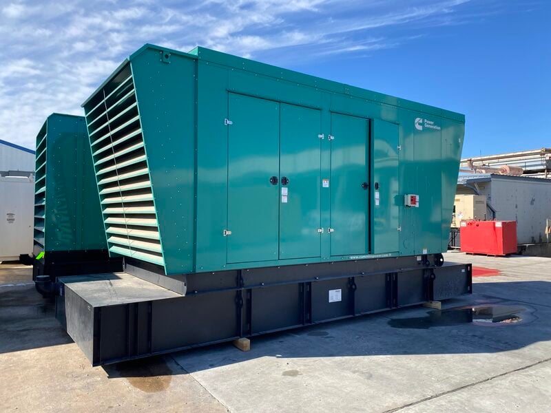 1000 KW Cummins #DQFAD, diesel generator set, 277/480 Volts, 3-phase ...