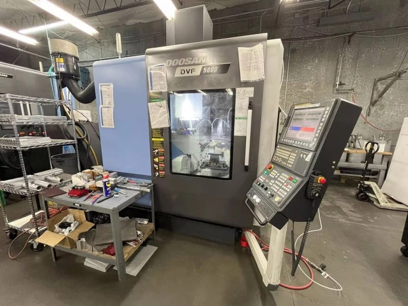 Daewoo Doosan #DVF-5000, 5-Axis, Fanuc 3i-M B5 Control, 24.6" X, 17.7 ...