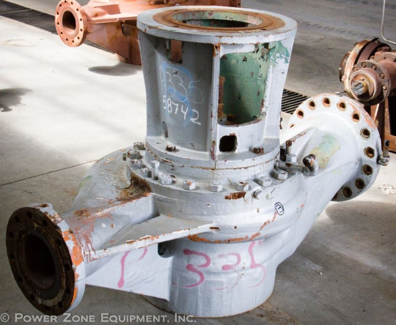 600 GPM @ 340' TDH, Ingersoll-Rand #6x18W, Centrifugal Pump, Vert., 1 ...