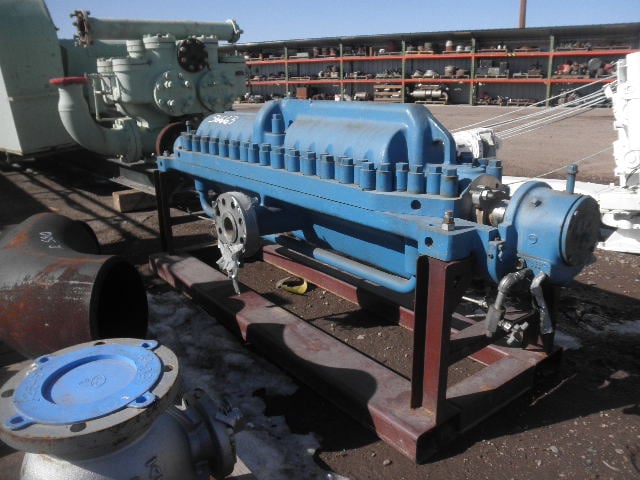 600 GPM @ 4620' TDH, Ingersoll-Rand #3x10DA-14, Centrifugal Pump, Horz ...