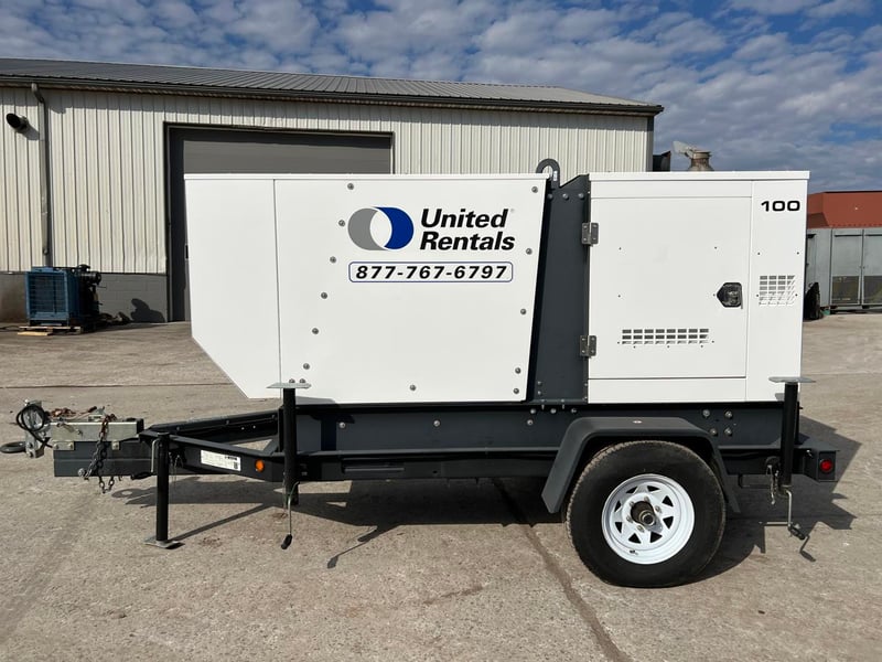 100 KW Generac #MGG100M, Natural gas generator set, 480 Volts, 150 HP ...