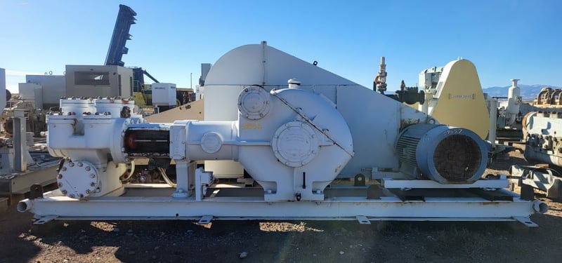 472 GPM @ 780 psi, Gaso #2652, Duplex Pump, 12" stroke, 6" pistons, 8" suction, 4" discharge, 5. ...
