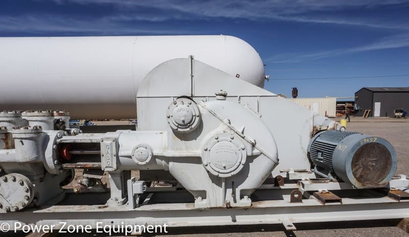 472 GPM @ 780 psi, Gaso #2652, Duplex Pump, 12" stroke, 6" pistons, 8" suction, 4" discharge, 5. ...